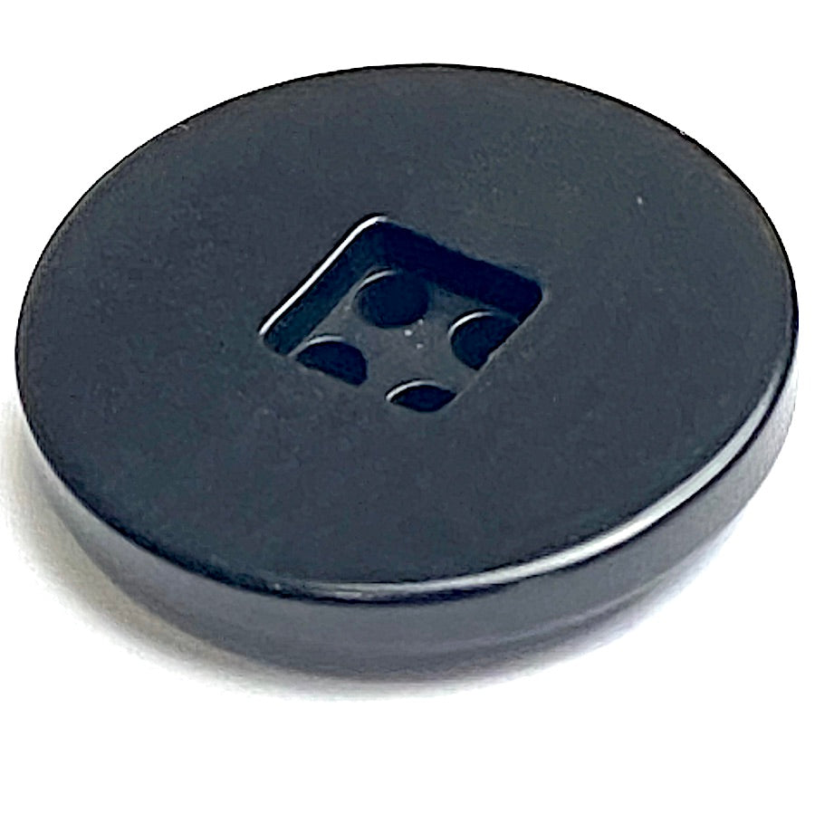 Black Windowpane 4 Recessed Holes Corozo Button 7/8" Tagua 22mm Round – The Button Bird