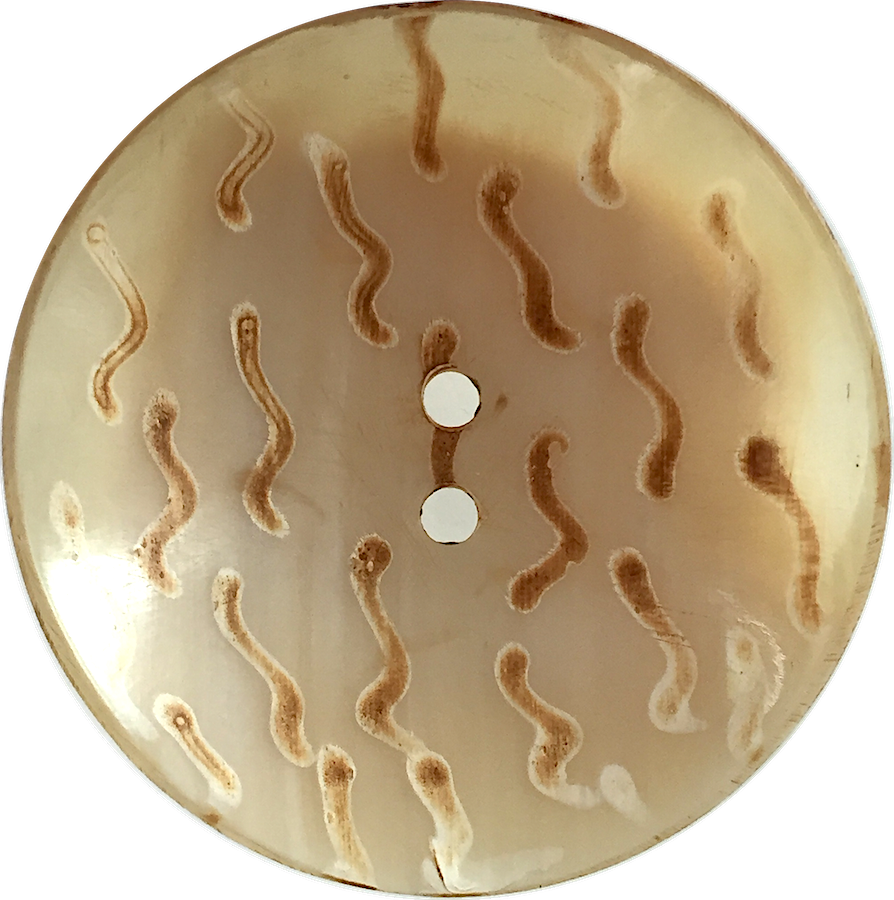 SALE Turquoise / White Swirl Shell Button 7/8". # 1189 – The Button Bird