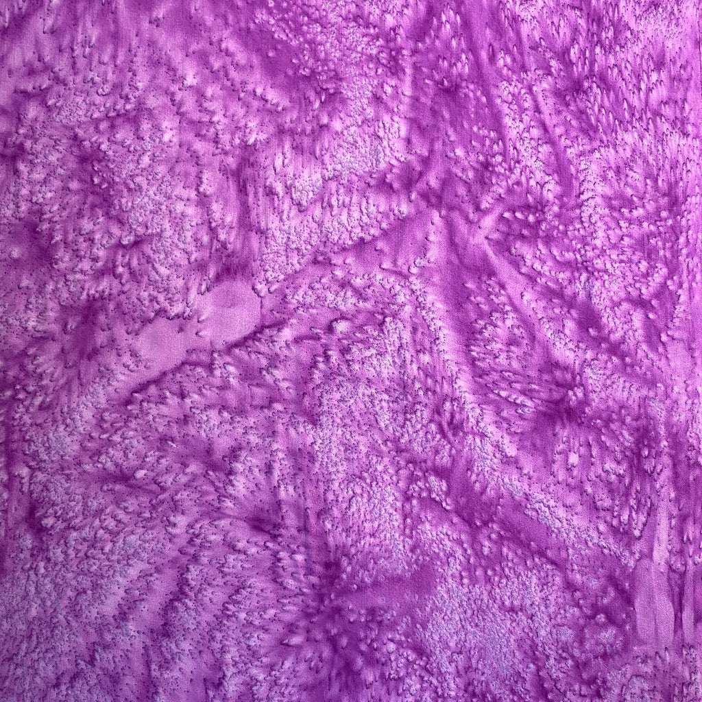 7/8 YD. PIECE, Purple Orchid Artisan Salt Dye/Tie Dye Rayon Challis fr ...