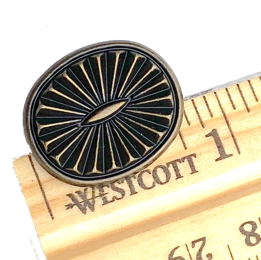 Dark Sun Oval Southwest Concho Style Button 7/8" Shank Back #SWC-135 ...