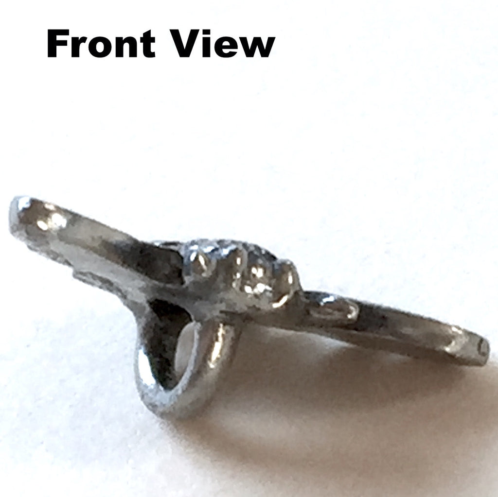 Bee in Flight, Pewter Button 3/4" from Danforth Pewter, Shank Back ...