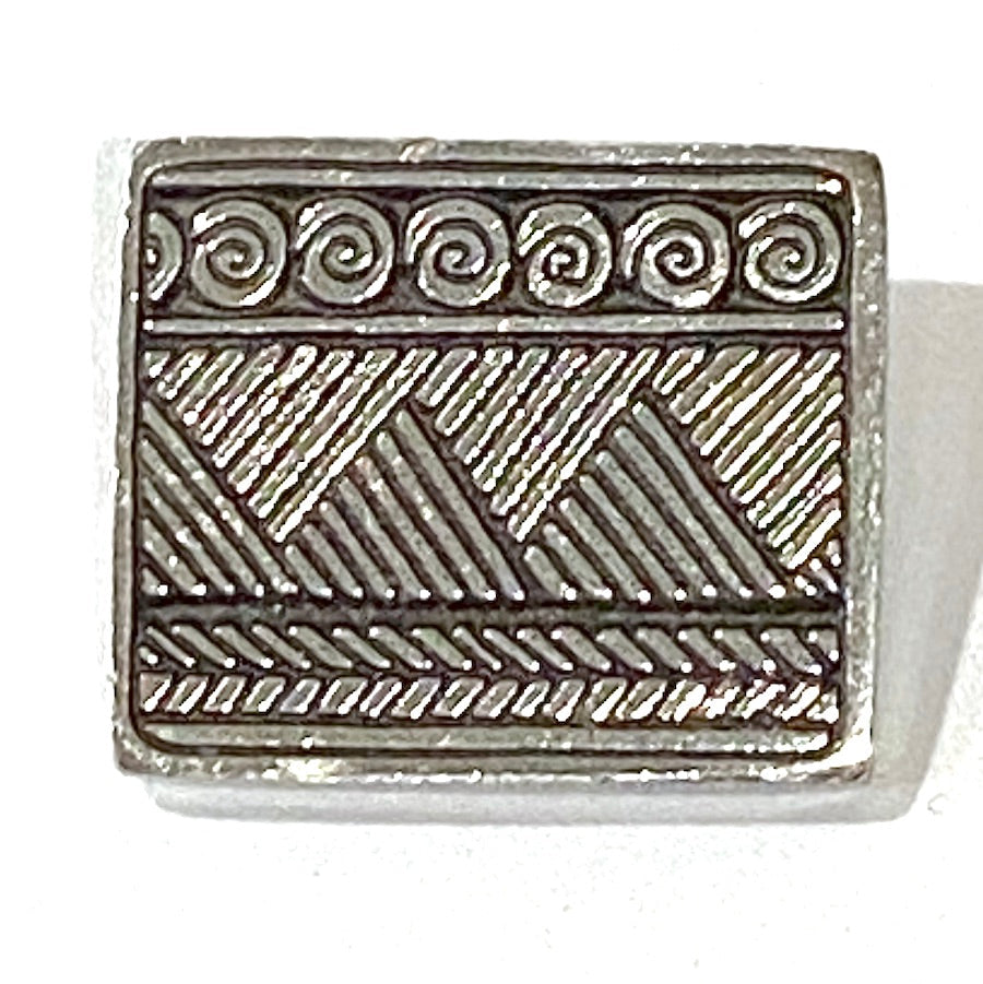 African Weave Danforth Pewter Rectangular Button, 7/8" x 3/4" #DN256 ...