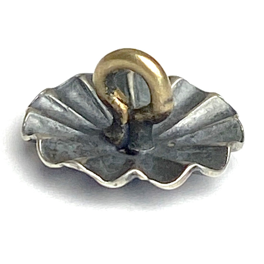 Tiny STERLING Silver 1/2" Repousse Concho Style Shank Back Button #SW ...