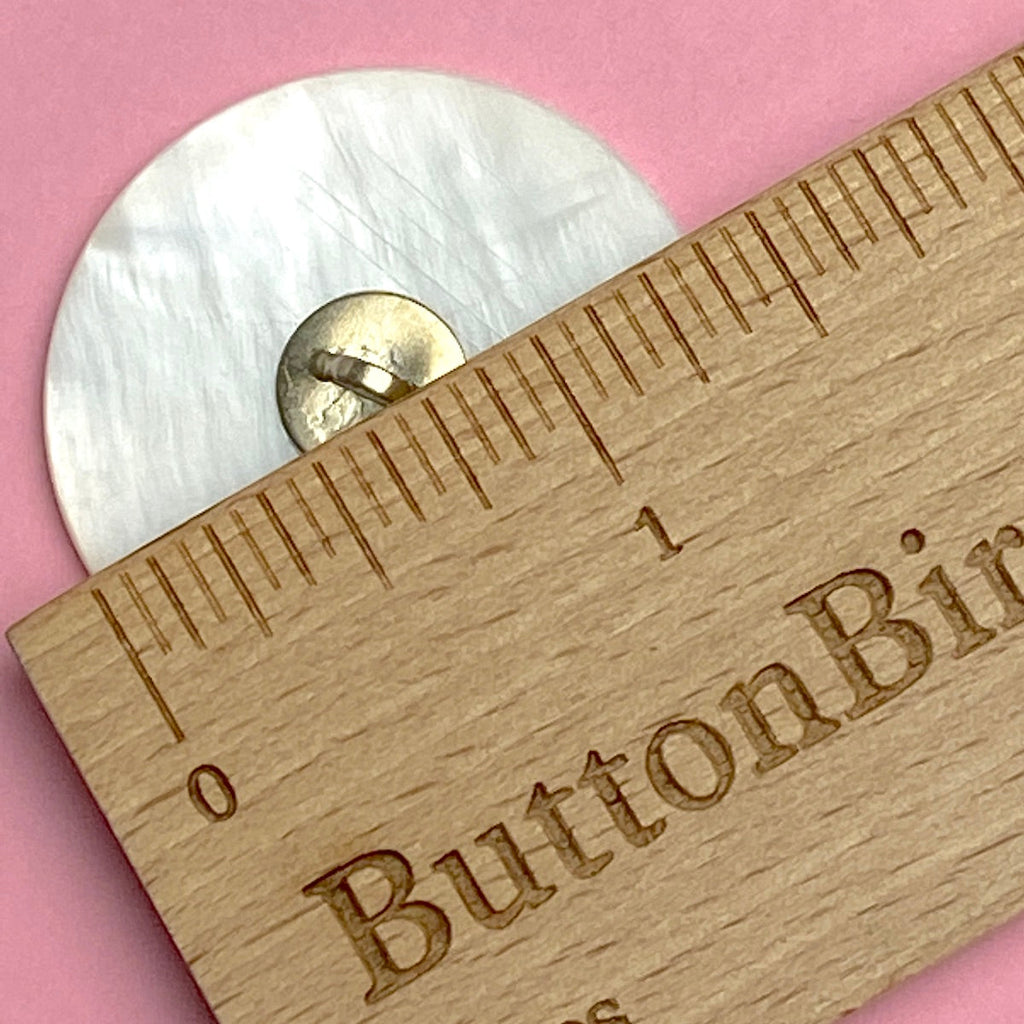 Restocked, Bird at Nest with Three Eggs Mother of Pearl Button by Susa ...