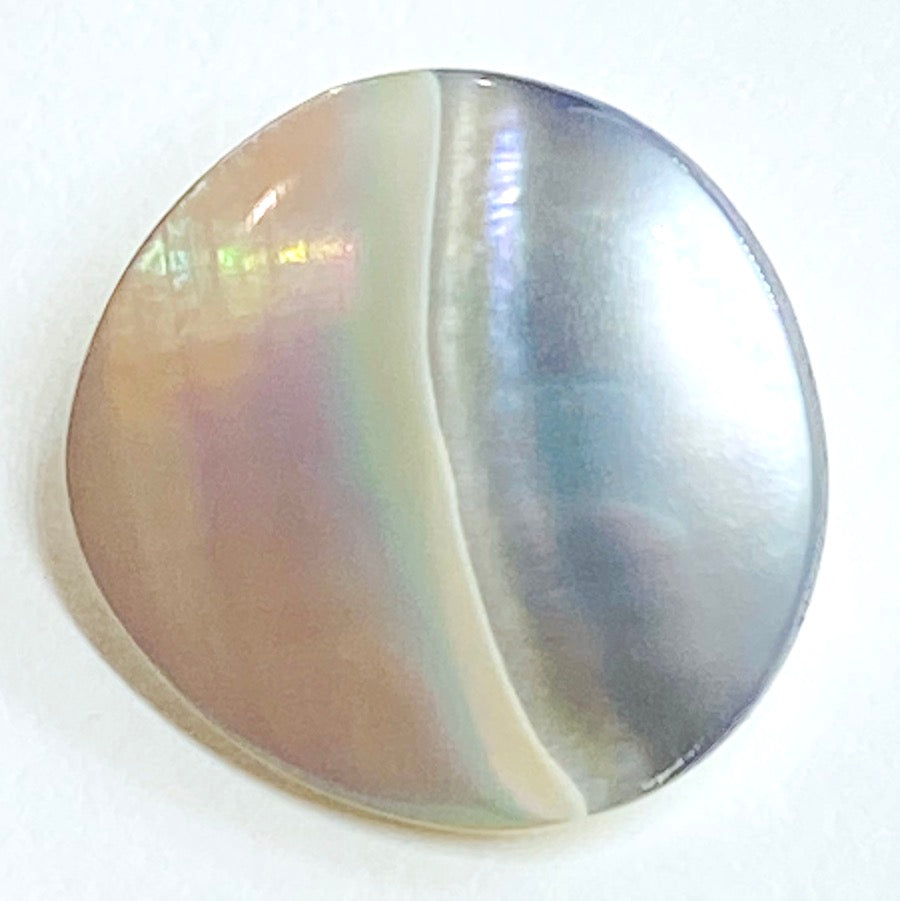 SALE Brown-Rust Swirl Iridescent / White Shell Button 7/8". #1195 – The ...