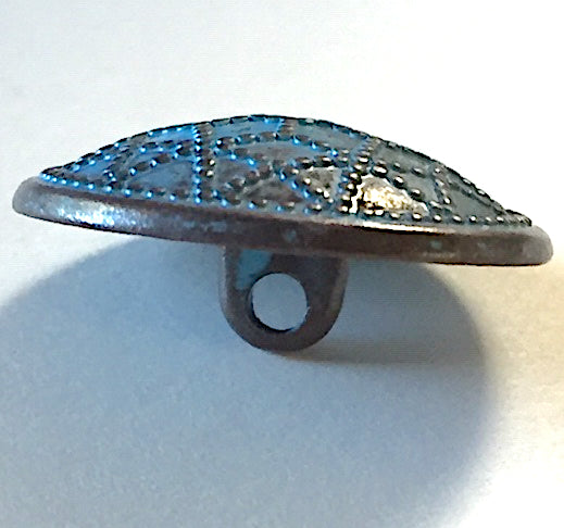 Blue Star Polygon 1" Metal Shank Button #SWC-59 – The Button Bird